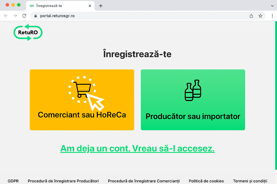 Anunti Sistemul de Garanţie-Returnare